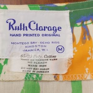 ruth clarage | Dresses | Ruth Clarage Jamican Hand Printed Original ...